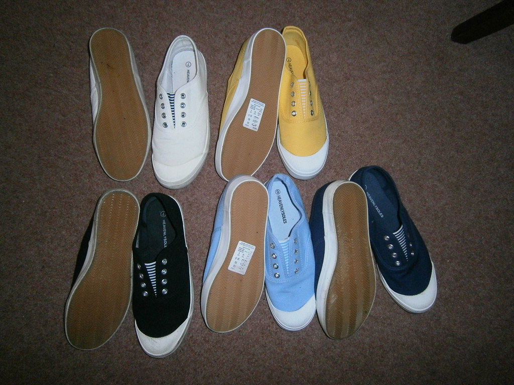 More Laceless slip-on plimsolls / canvas sneakers, branded… | Flickr