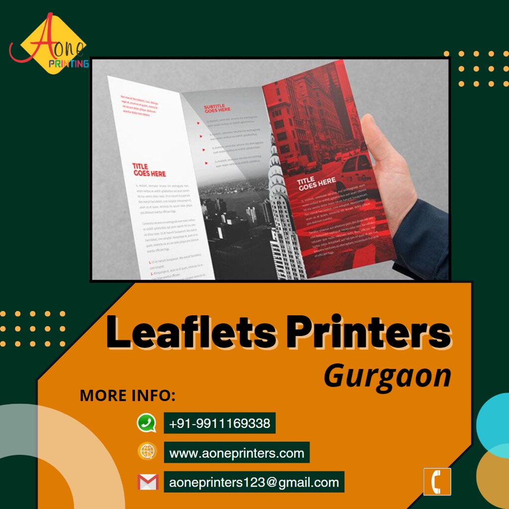 Leaflets Printers - Aone Printers | At Aone Printers, we spe… | Flickr