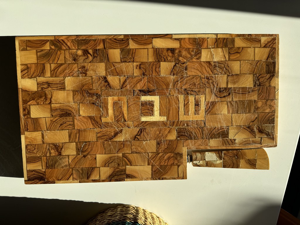 Handmade challah board