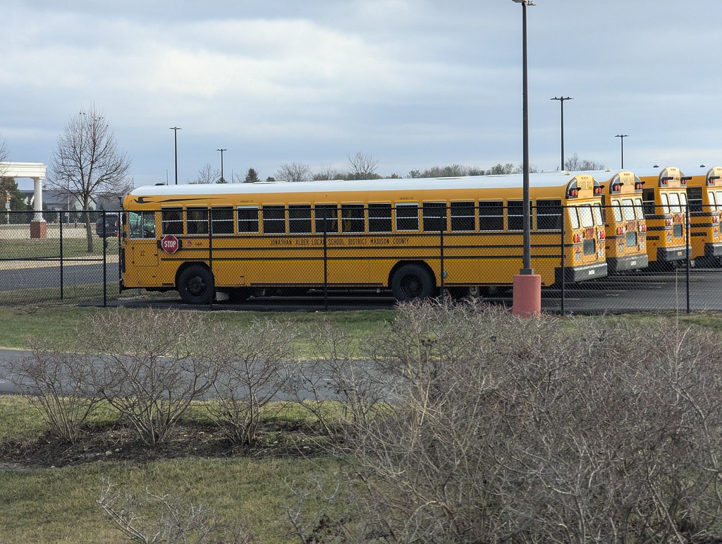 Jonathan Adler Local School District Bus Lot | saftlinerc2 | Flickr