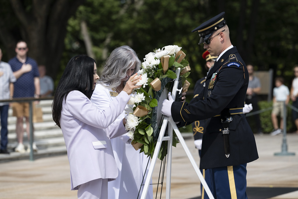 The Annual Gold Star Mother’s Day Commemoration is Held at Arlington National Cemetery