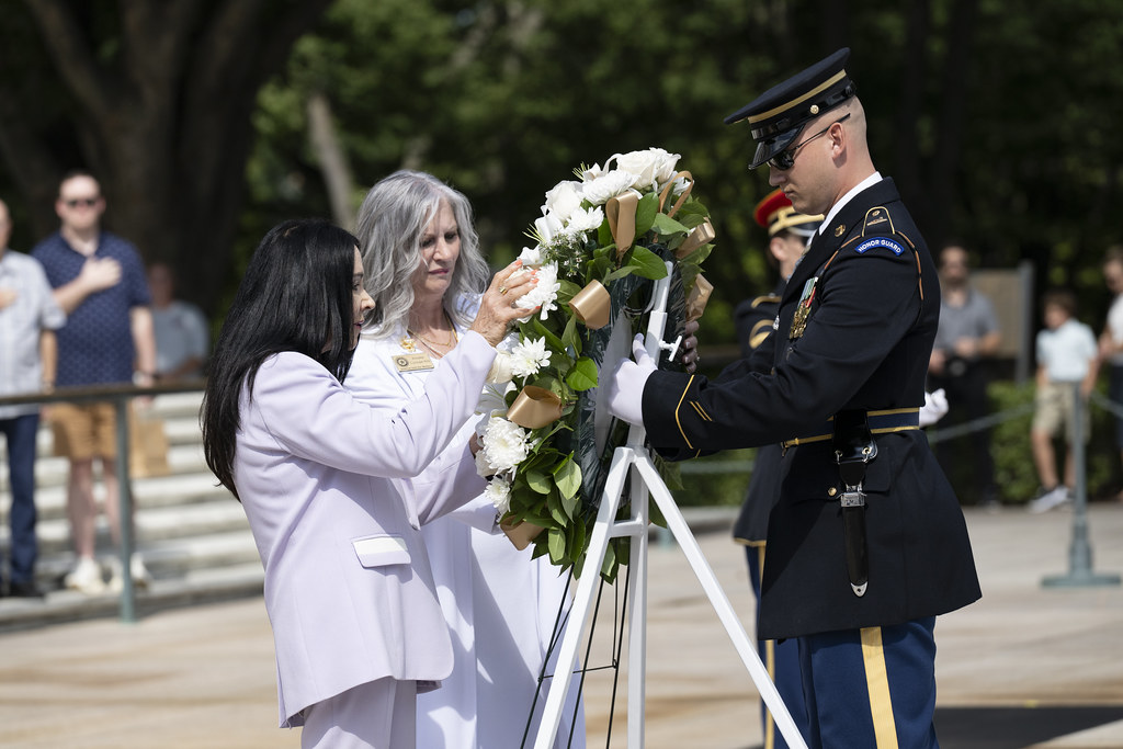 The Annual Gold Star Mother’s Day Commemoration is Held at Arlington National Cemetery