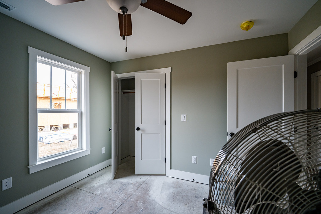 Interior view of PCC Building Construction Technology student-built home prototype for the 50 In 10 Affordable Housing Initiative (West Greenville)