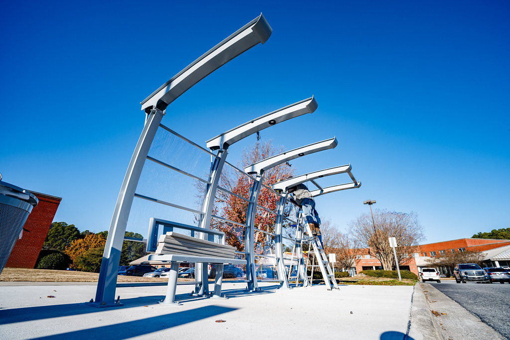 Bus Shelter Installation
