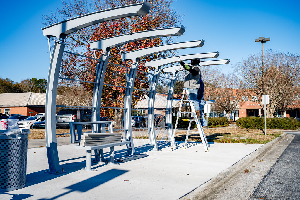 Bus Shelter Installation