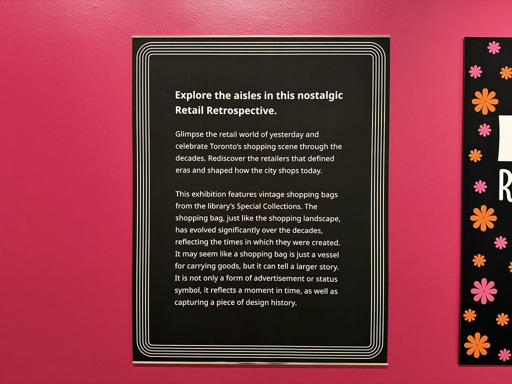 Retail Retrospective at Toronto Reference Library: A Vintage Shopping Bags Design History Exhibition