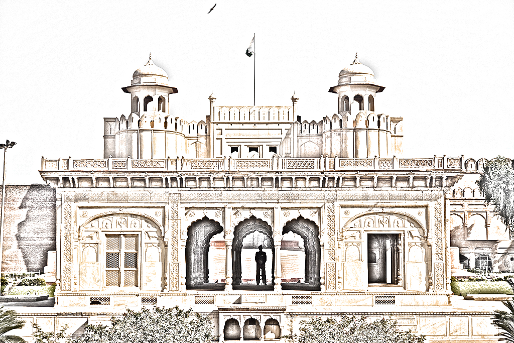 IMG_0763 - Lahore Fort, Lahore, Pakistan - Sketch | Syed HJ | Flickr