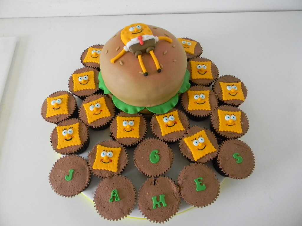 Krabby Patty Cupcakes