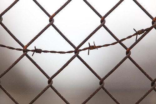 Prison Fence with Barbed Wire | Prison or Jail fence outside… | Flickr
