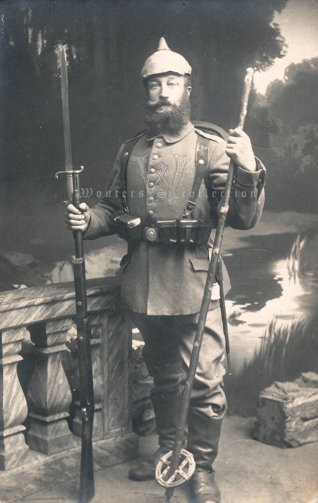 Fine quality studio portrait of a Bavarian Landsturm mount… | Flickr