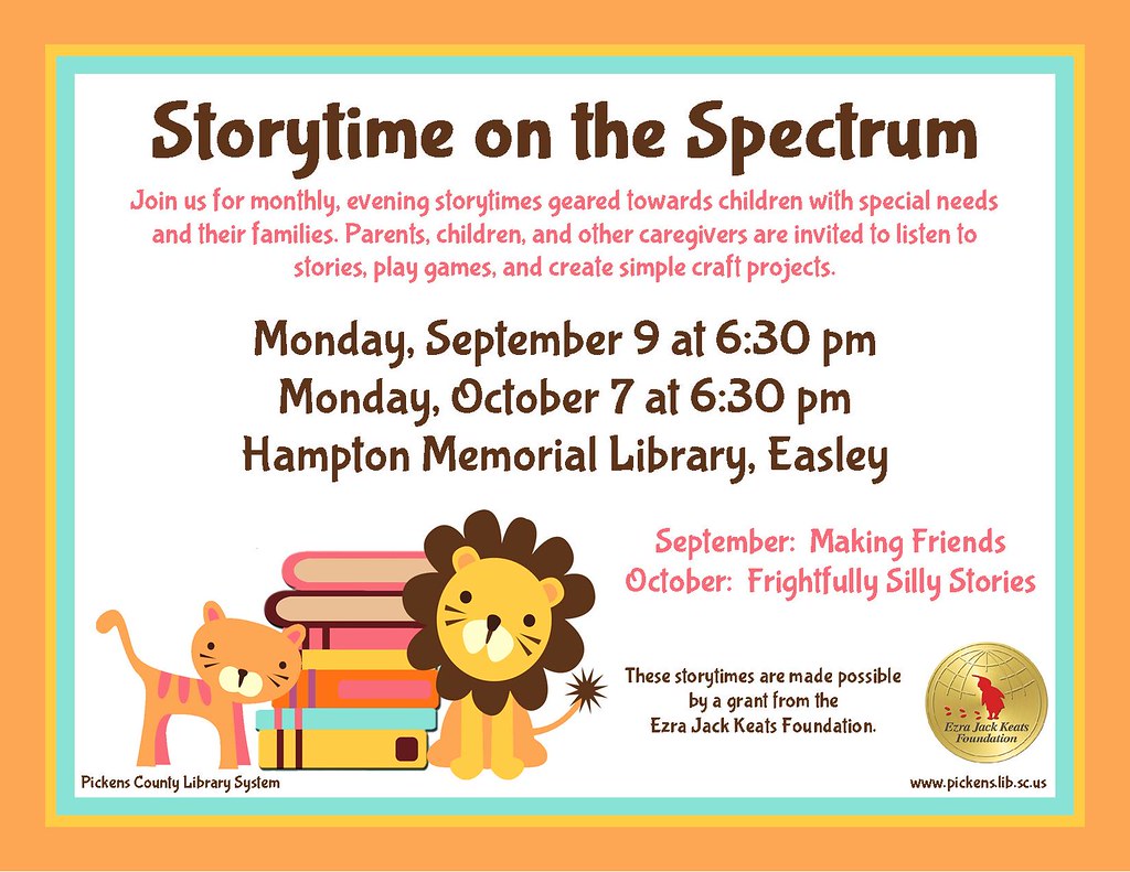 Sept 9, Storytime on the Spectrum | Storytime on the Spectru… | Flickr