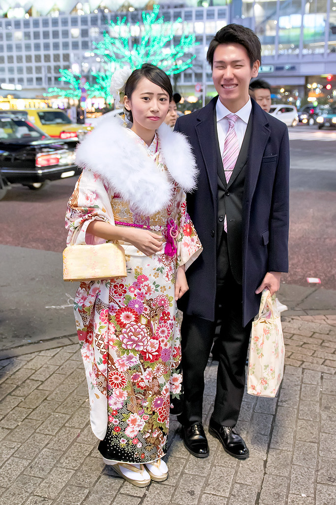 Coming of Age Day Kimono, Japan | Japanese kimono on the str… | Flickr