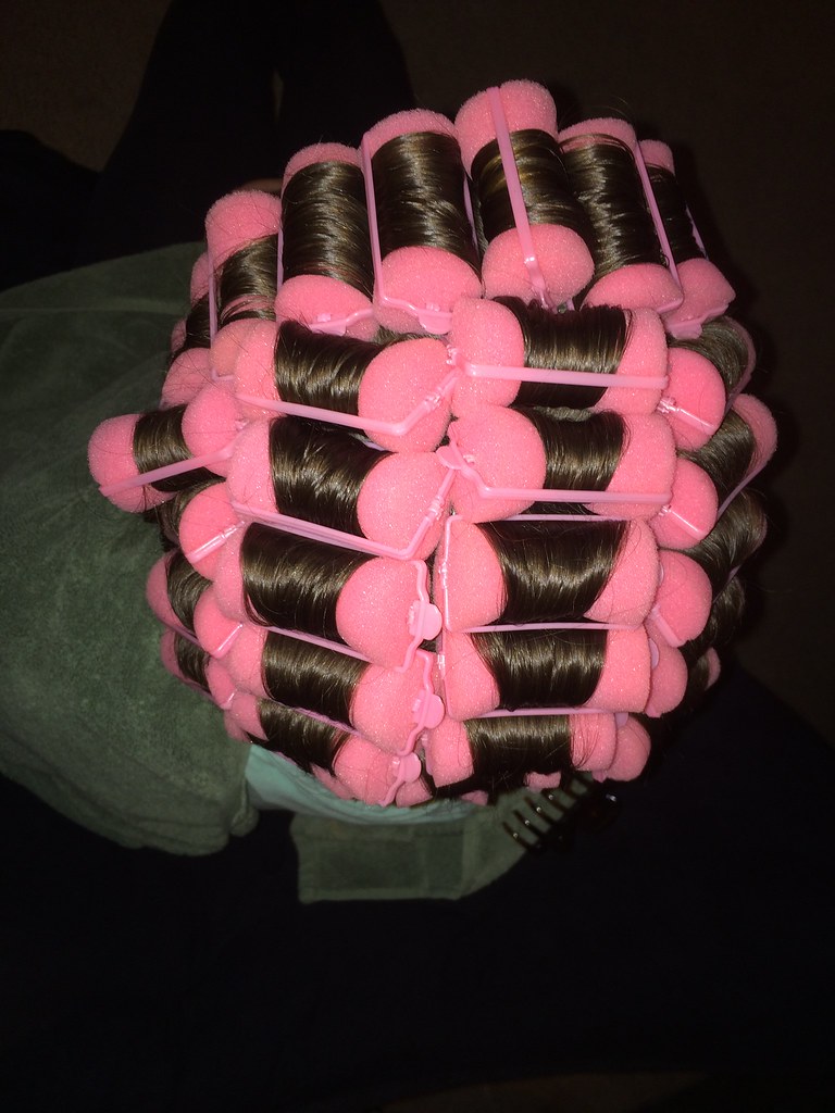 Courtney's first wash&set | She stayed in rollers for 18 hou… | Flickr