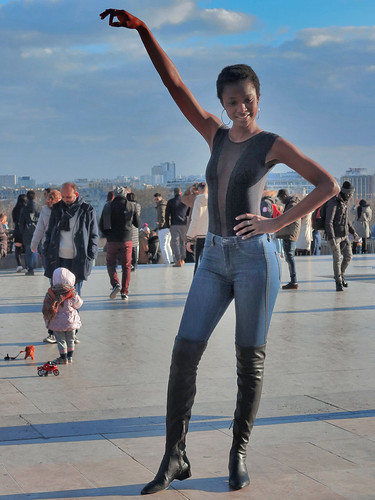 Black Girl Wearing Otk Boots Over Jeans Pivapao Flickr