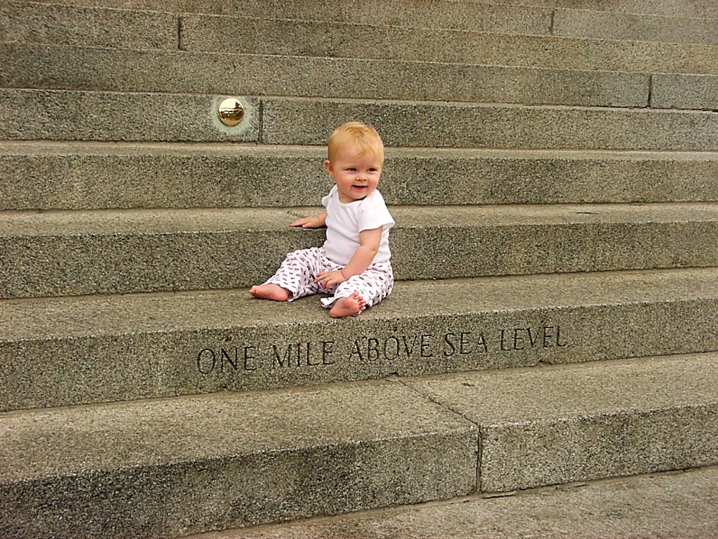 Mile high baby! | A small crowd gathered to admire her while… | Flickr