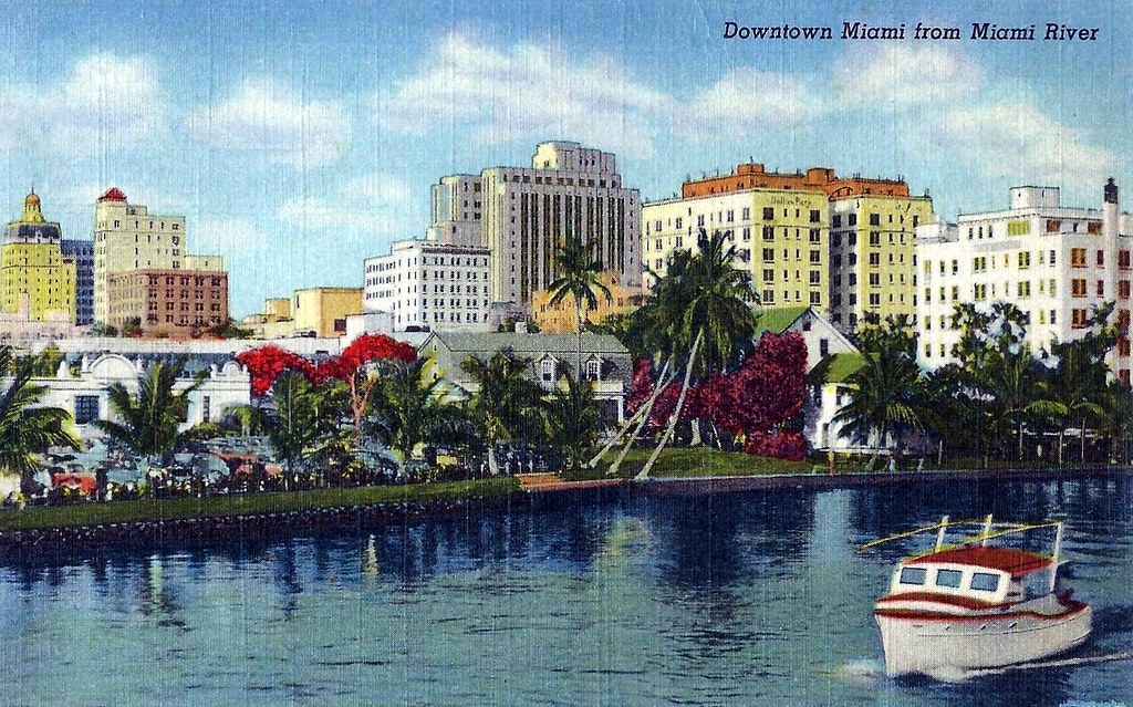 Vintage Postcard - Downtown Miami Florida From The Miami R… | Flickr
