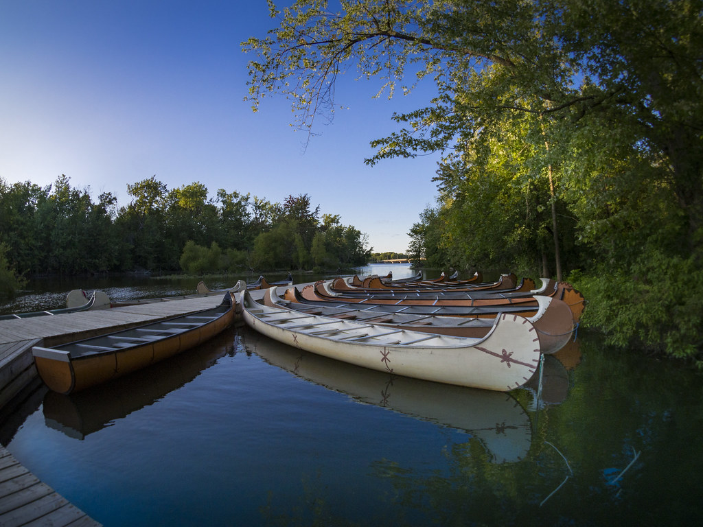 Canoes on river | Landscape tempusaura.com/en/landscape/ #la… | Flickr