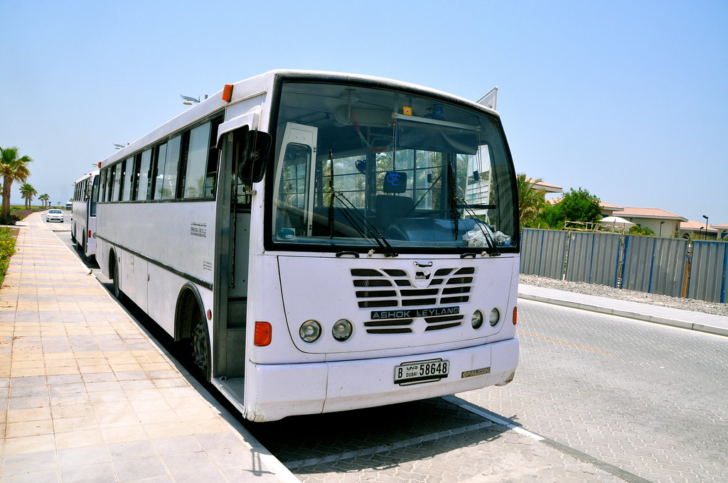 Dubai 2012 – Ashok Leyland Falcon bus | Bus for workers, so … | Flickr