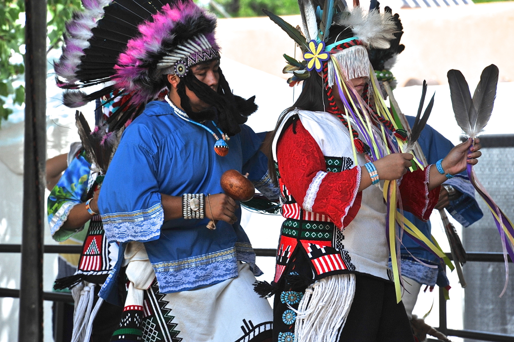 Color, Rhythm, and Feathers: Indigenous Dancers in Regalia at Santa Fe Indian Market, 2012