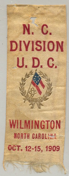 North Carolina United Daughters of the Confederacy ribbon - a photo on ...