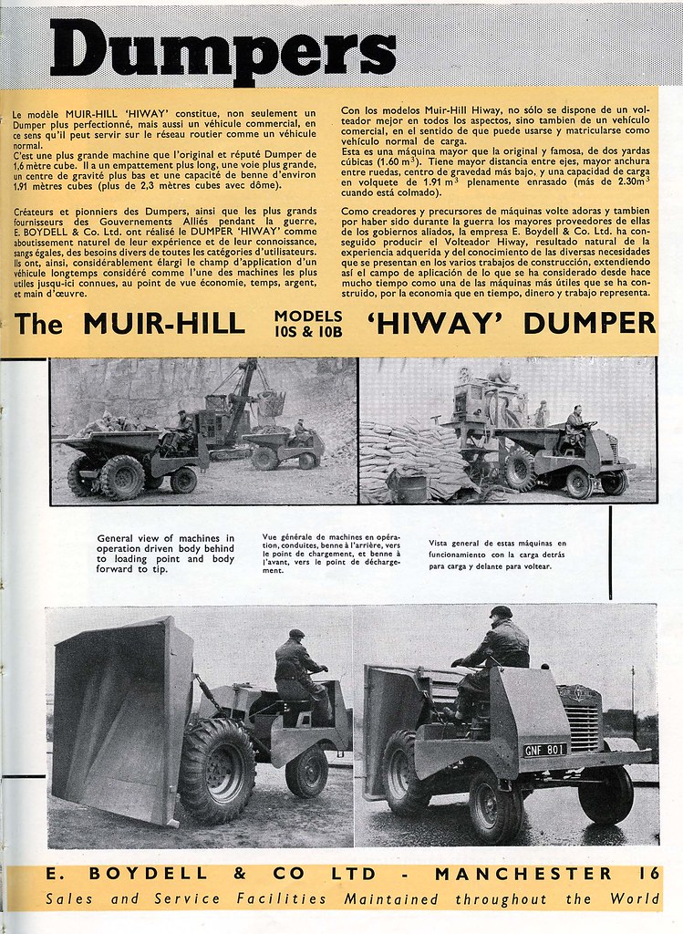 Muir-Hill 1947 Hiway Dumper Truck | Taken from a book called… | Flickr