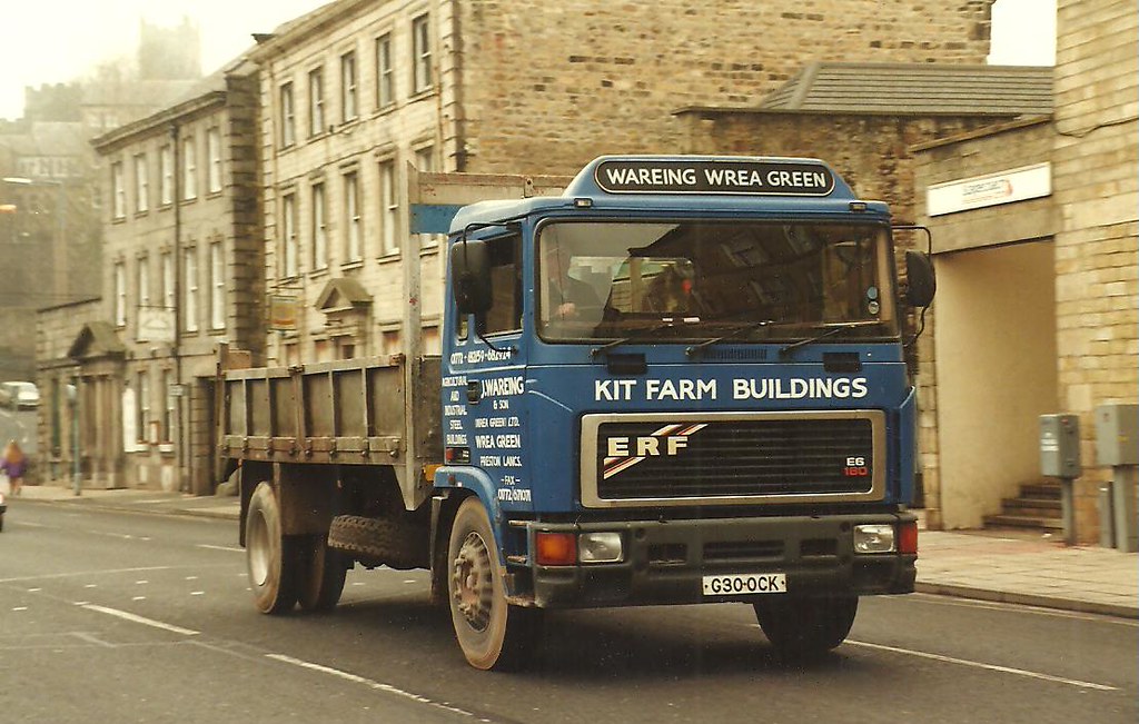 G30OCK | Wareing Farm Buildings ERF E6.180 4x2 dropside tipp… | Flickr