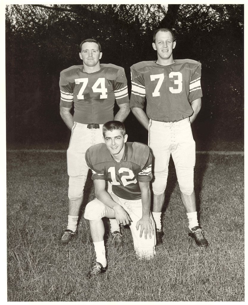 1960 | Tri-Captains of the football team: kneeling, Herbie C… | Flickr
