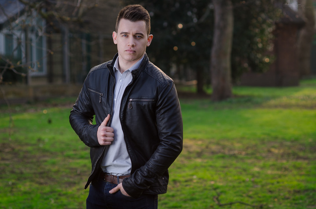 Attractive young male model posing outdoors | Krisztian's Po… | Flickr