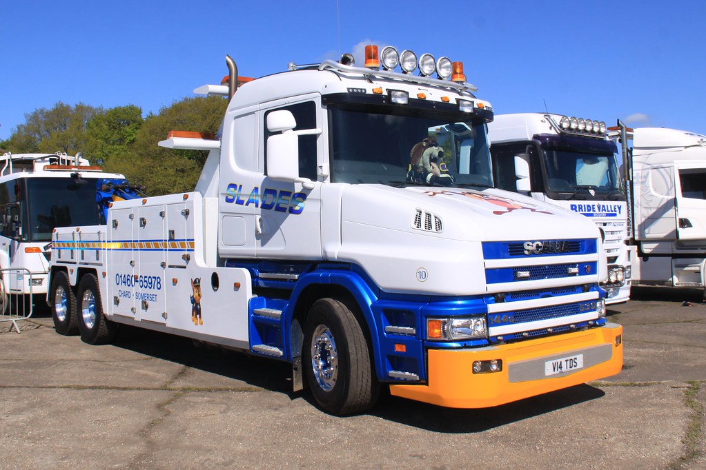 V14TDS | Slades Recovery Scania 144G 530 Devon Truck Show 13… | Flickr